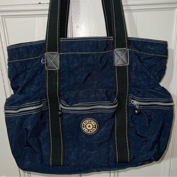 Kipling | Bags | Kipling Multiple Zipper Shoulder Travel Bag Blue Jean ...